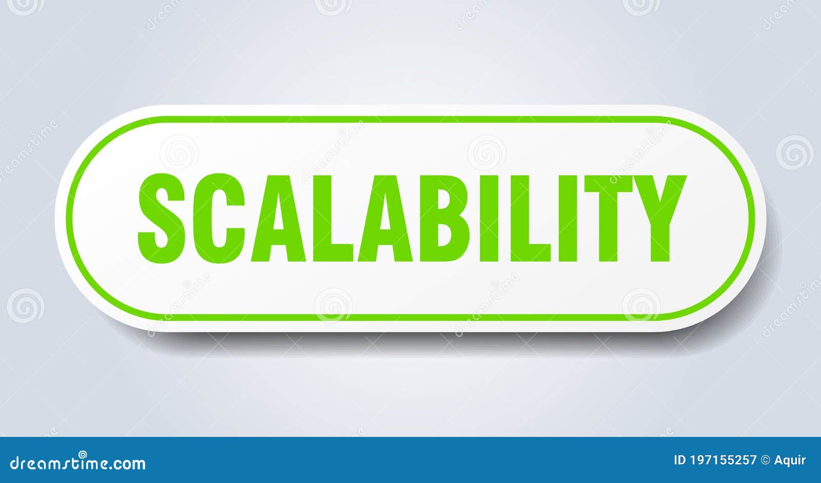 Scalability Sticker. Scalability Sign Set. Cartoon Vector ...