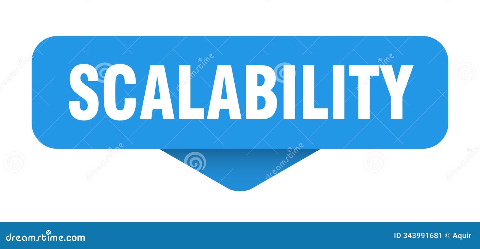 Scalability Sticker. Scalability Sign Set. Cartoon Vector ...