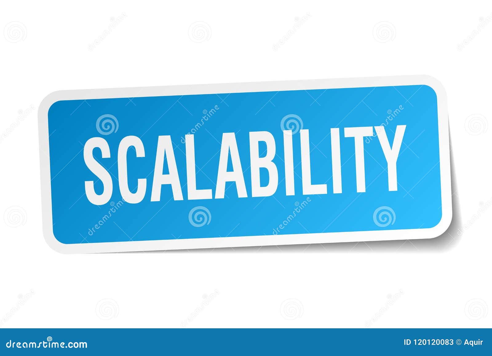 Scalability Sticker. Scalability Sign Set. Cartoon Vector ...