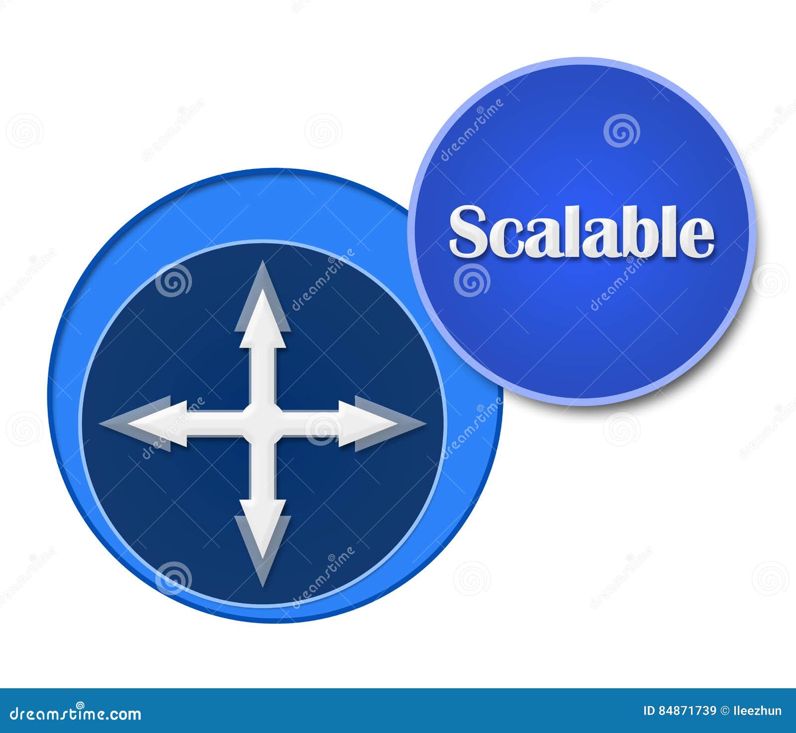 Scalable Blue Circles stock illustration. Illustration of theme - 84871739