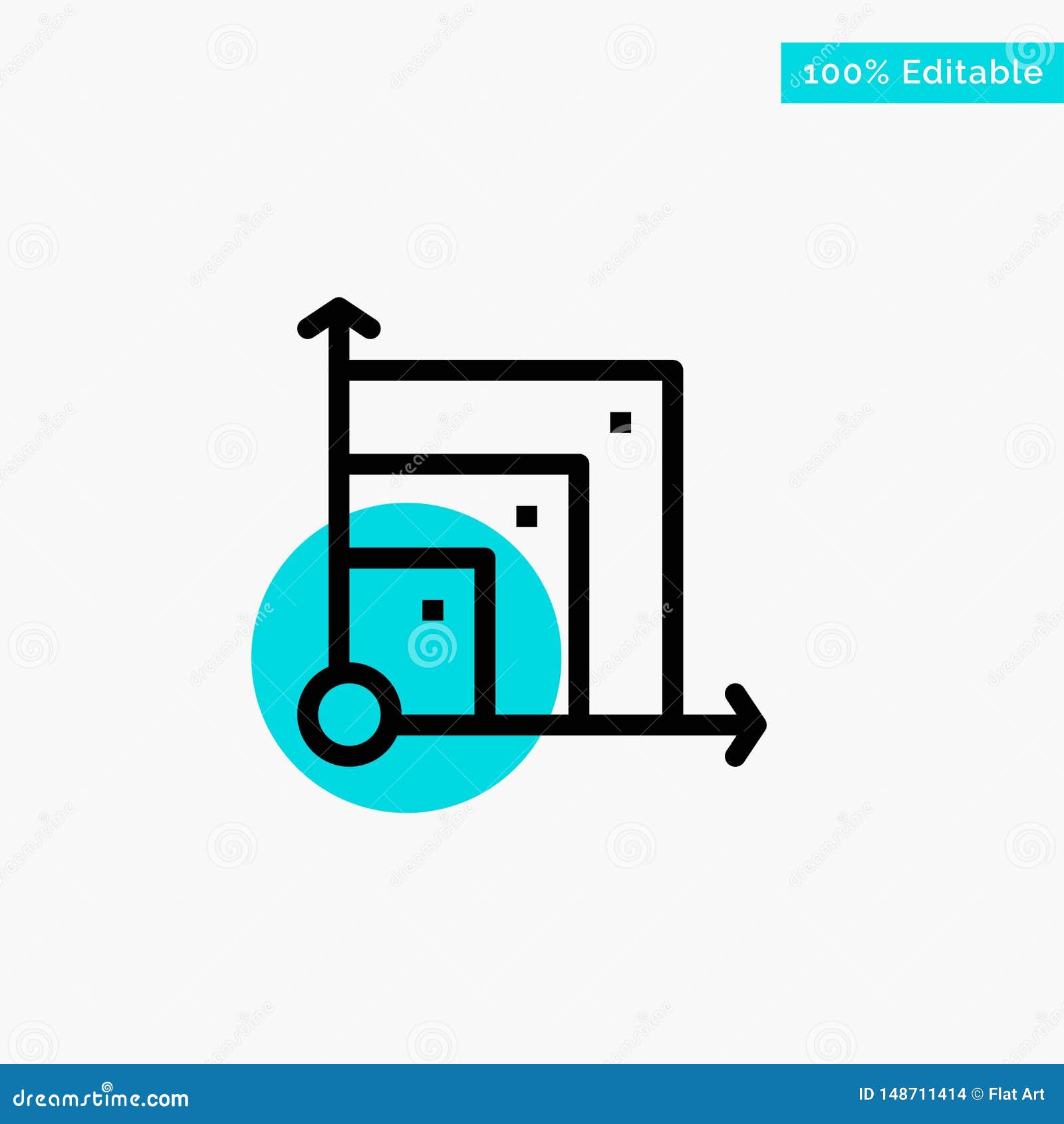 Scalable, System, Scalable System, Science Turquoise Highlight Circle Point Vector Icon Stock ...