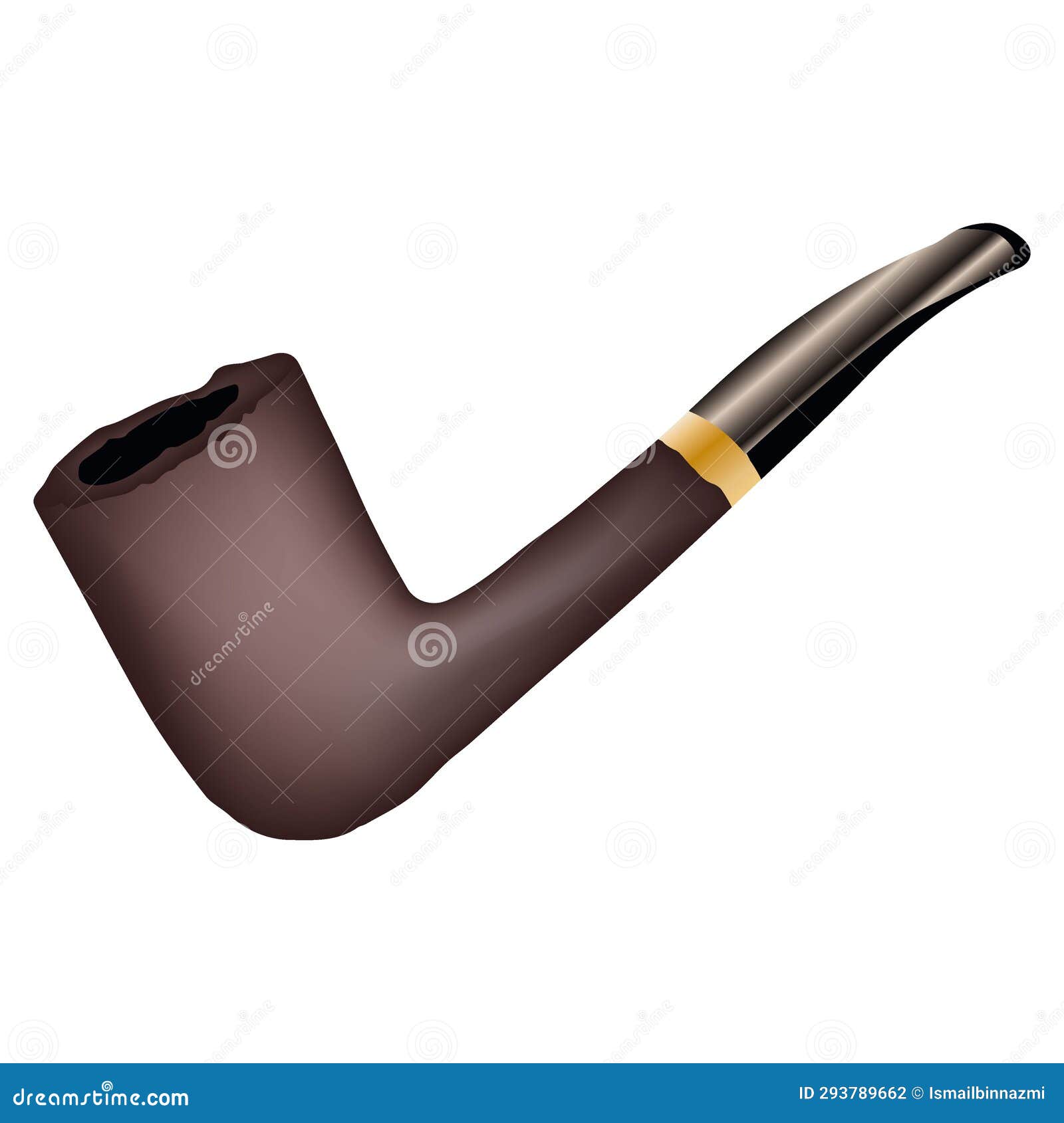 (scalable Brown Pipe on White Isolated Background Converted .eps Stock ...