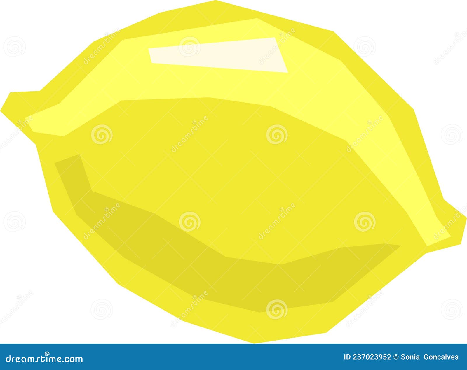 Abstract Fresh Lemon Isolated on White Stock Vector - Illustration of ...