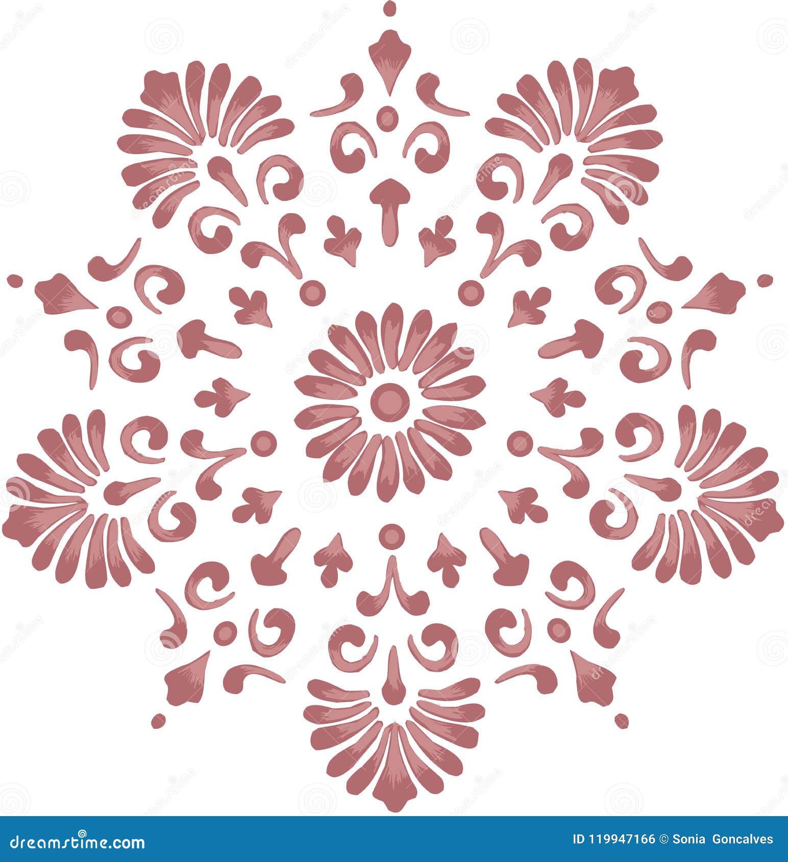 Ornate Floral Design Element Stock Vector - Illustration of scrapbook ...