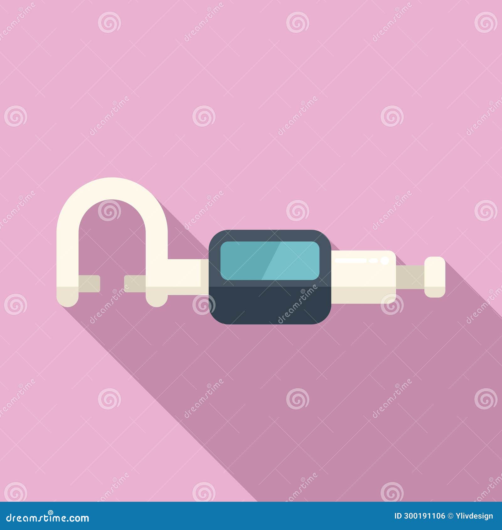 Scale Accuracy Micrometer Icon Flat Vector. Digital Device Stock ...