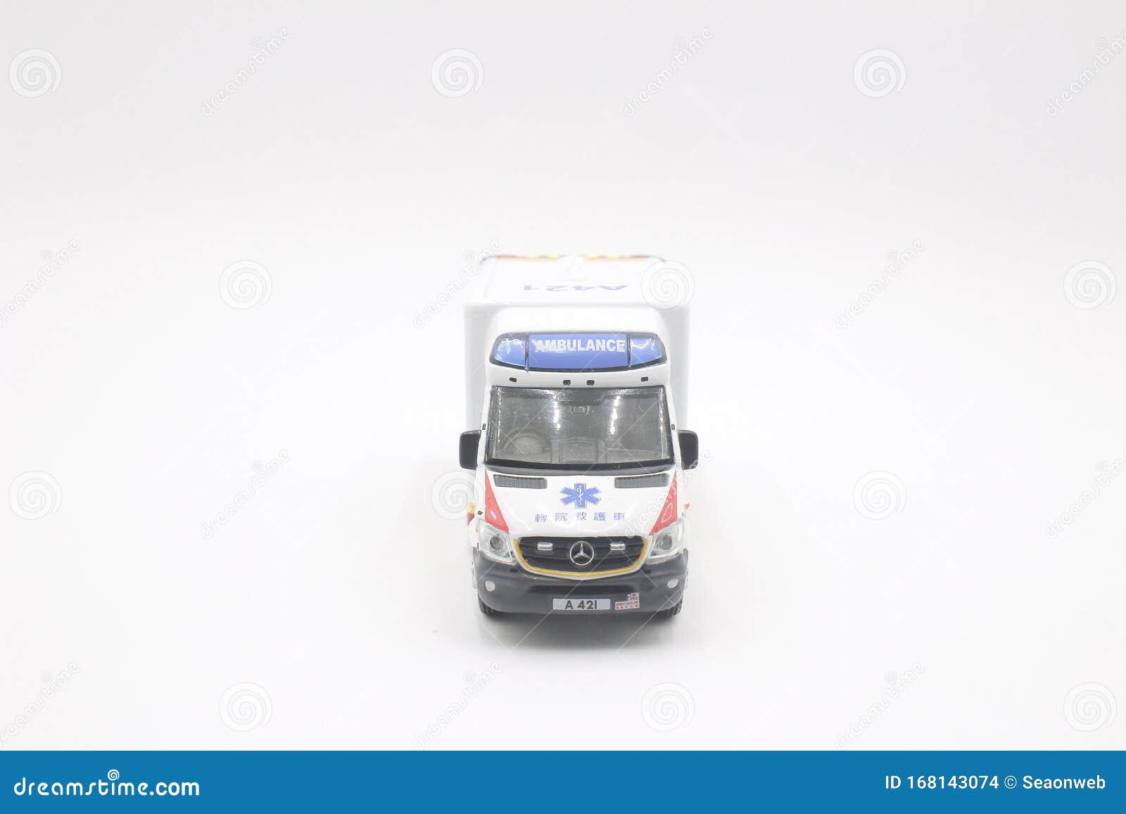 The Scale of Ambulance Car of Mini Model Editorial Stock Image - Image ...