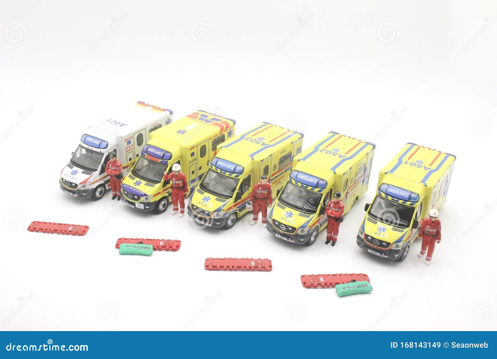 A Scale of Ambulance Car of Mini Model Editorial Stock Image - Image of ...