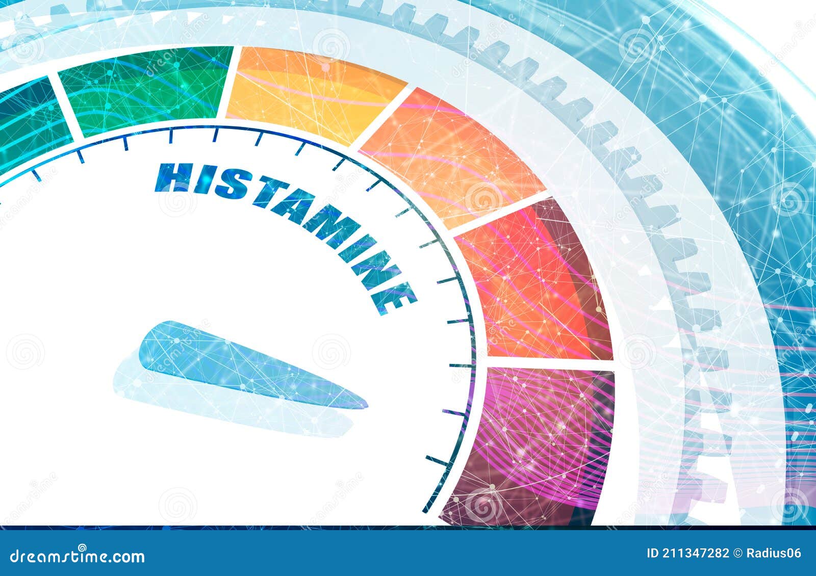 Histamine Measuring Process Cartoon Vector | CartoonDealer.com #209551763
