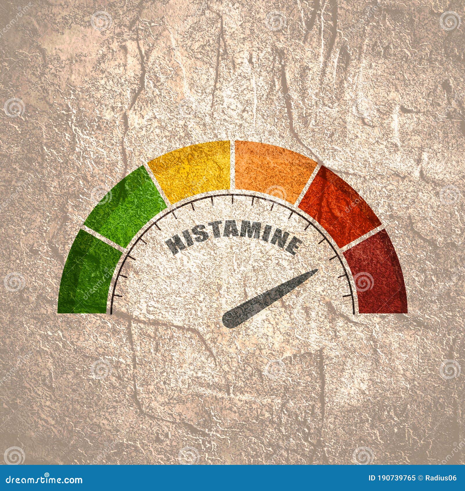 Histamine Measuring Process Cartoon Vector | CartoonDealer.com #209551763