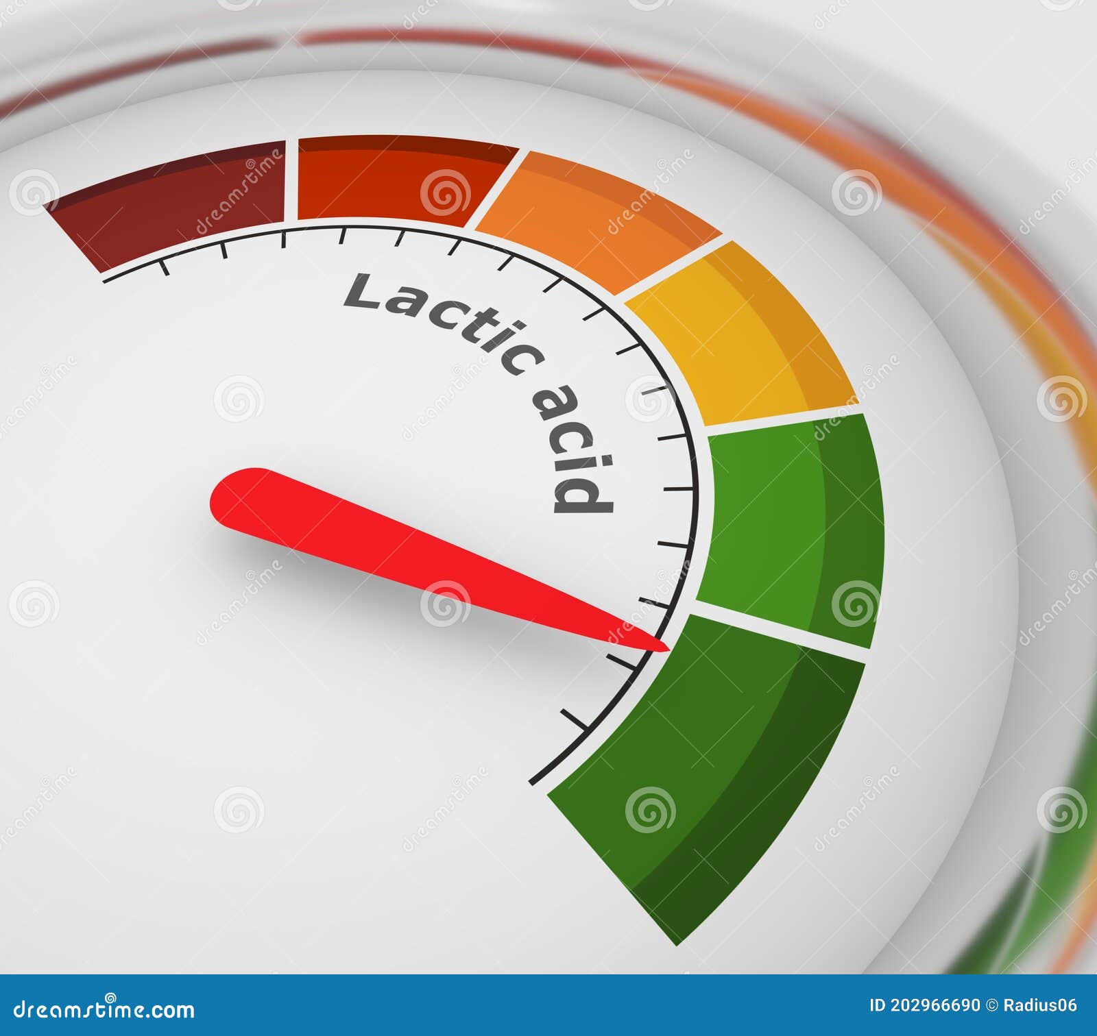 Lactic Acid Measuring Process Stock Illustration - Illustration of ...