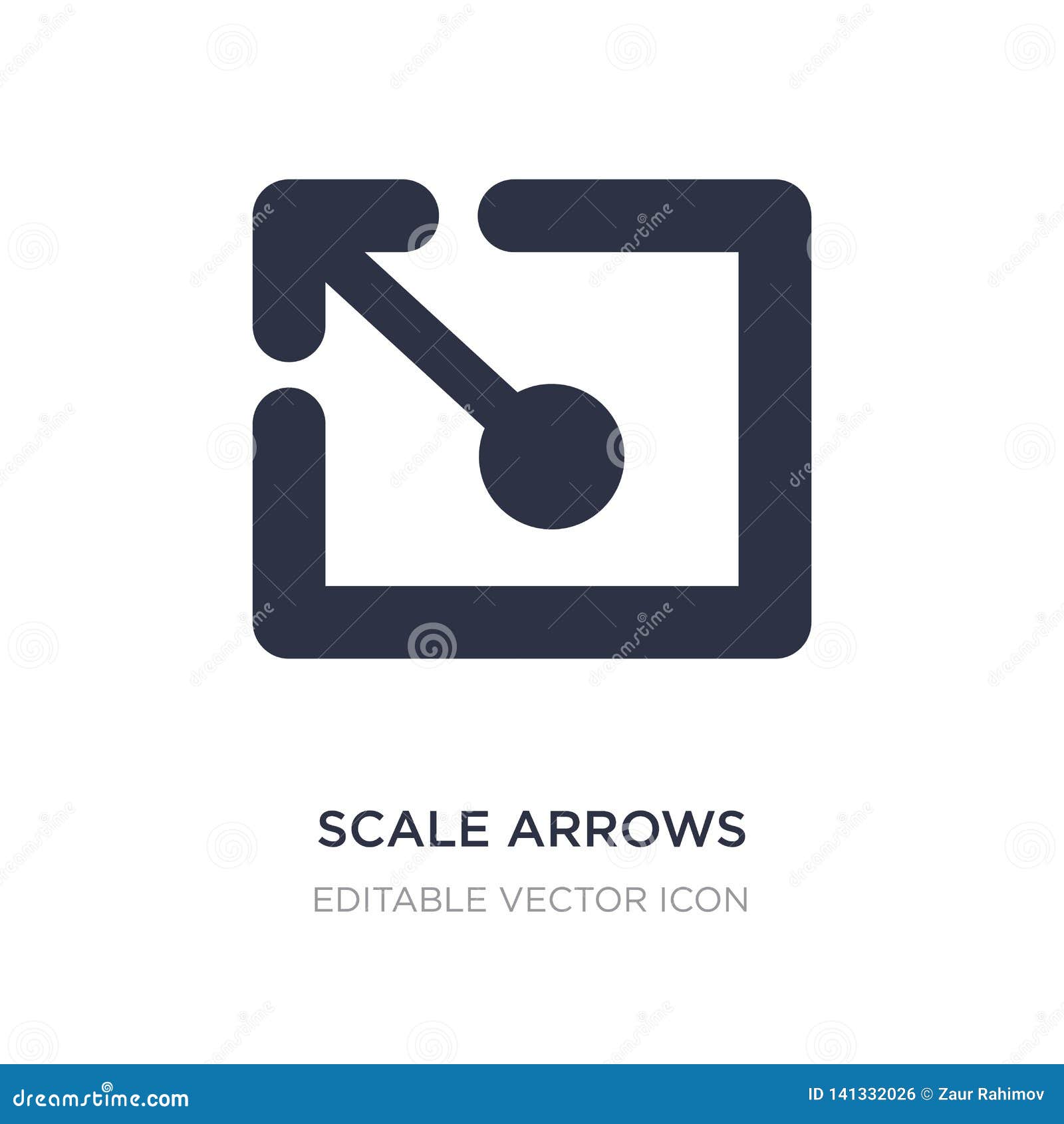 Scale Arrows Icon On White Background. Simple Element Illustration From ...