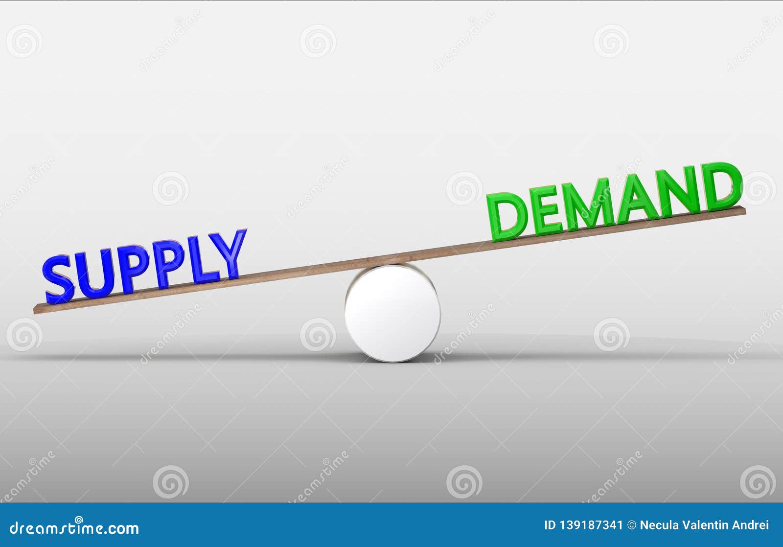 Scale Balance with Demand and Supply Stock Illustration - Illustration ... Scale Balance with Demand and Supply Stock Illustration - Illustration ...