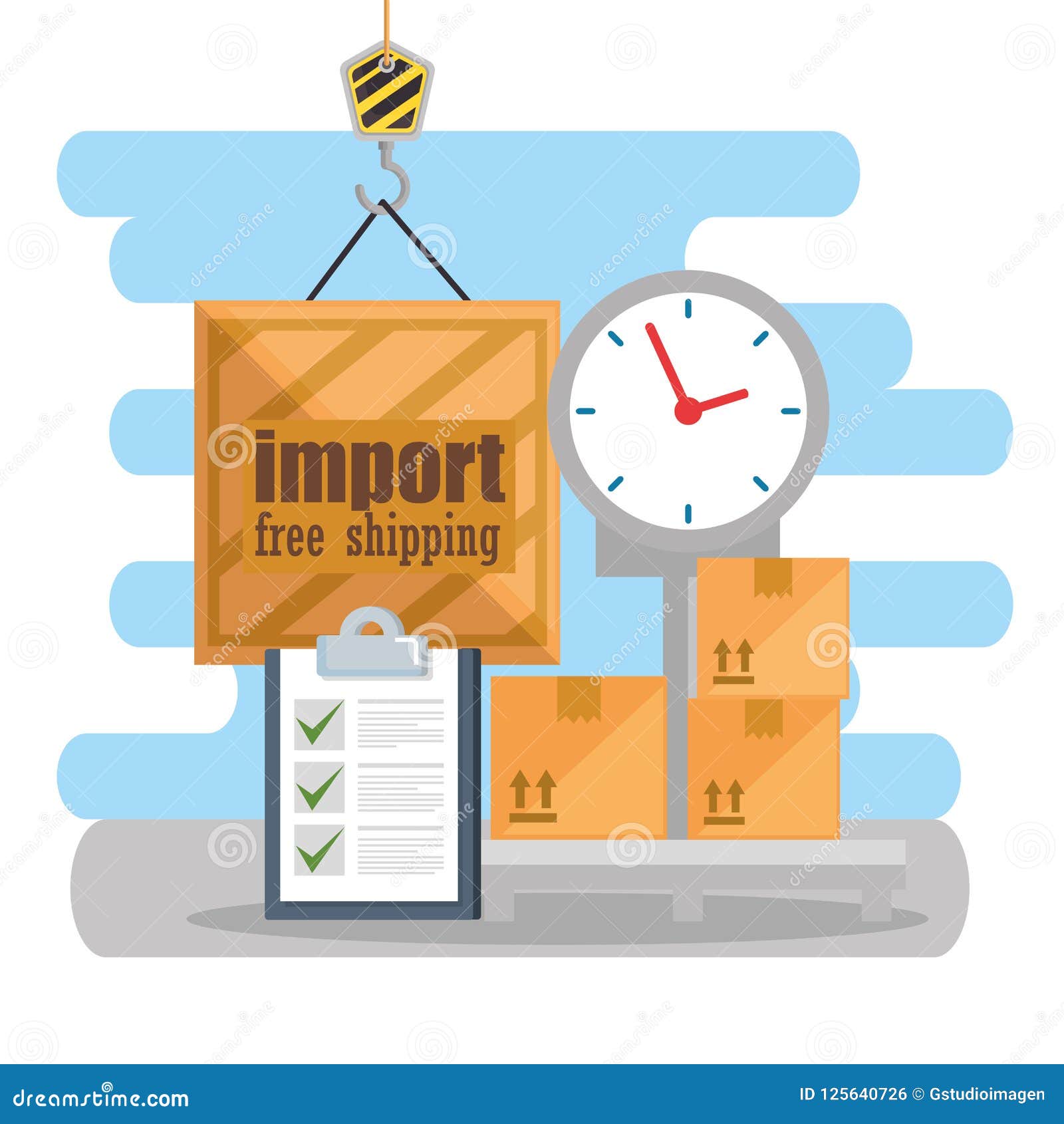 Scale Balance Logistic Service Stock Vector - Illustration of marketing ...