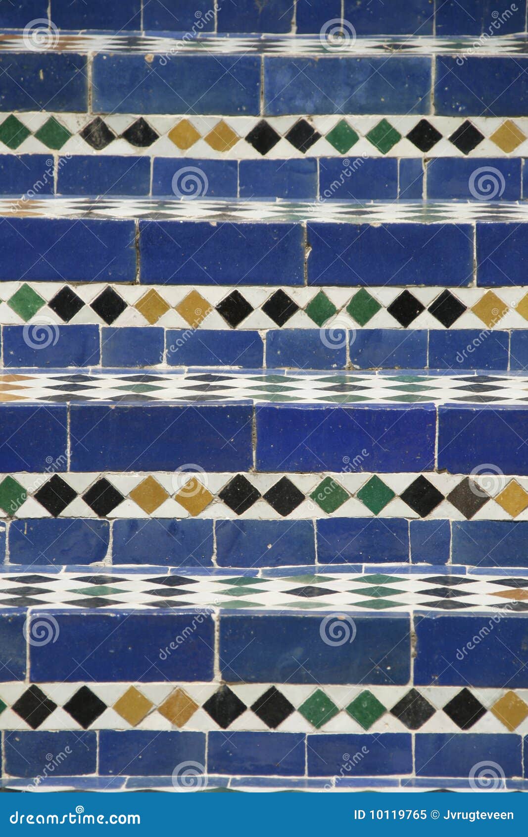 Scale Blu Marocchine Del Mosaico Immagine Stock - Immagine di ...
