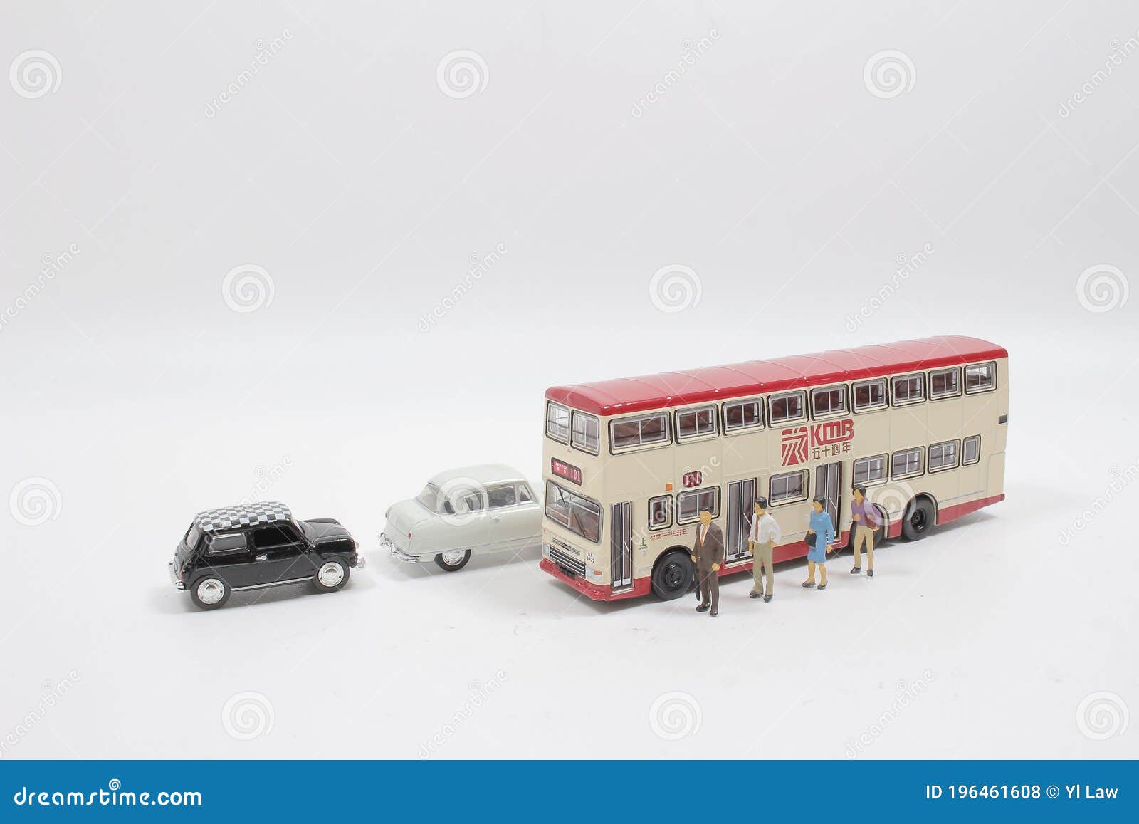 The Scale of Bus Model with Figure Editorial Stock Photo - Image of ...
