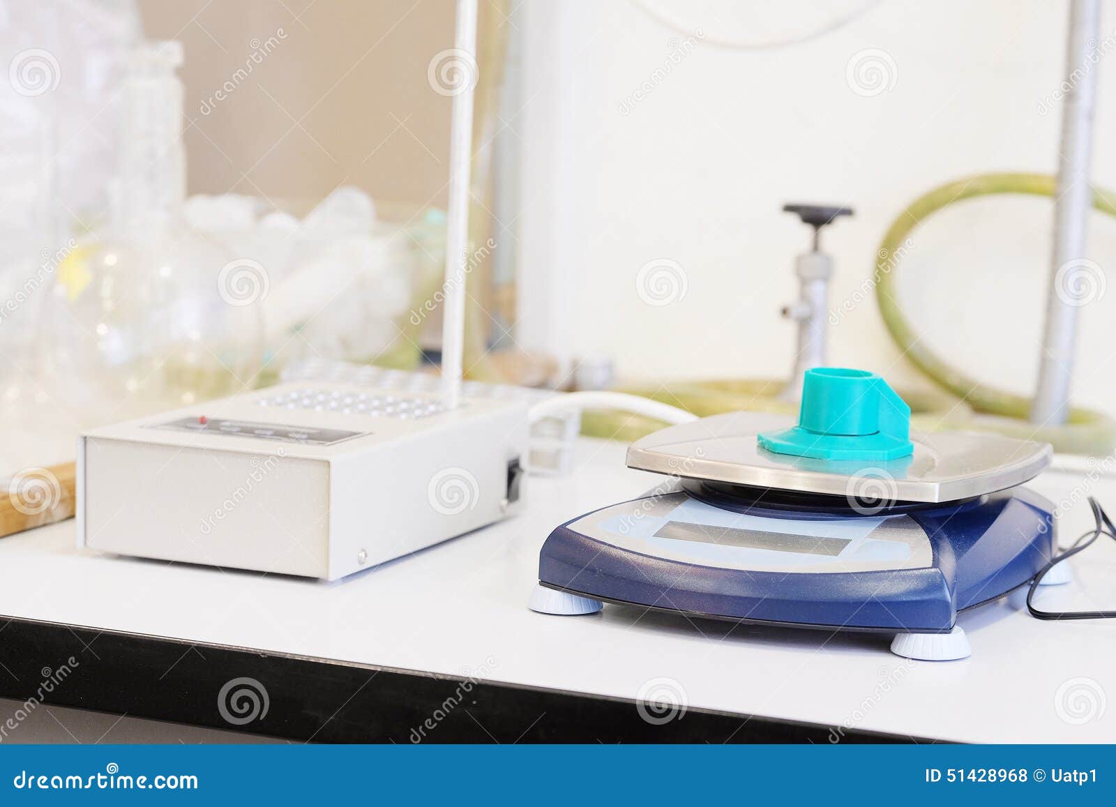Scale in Chemical-biological Laboratory Stock Photo - Image of fluid ...