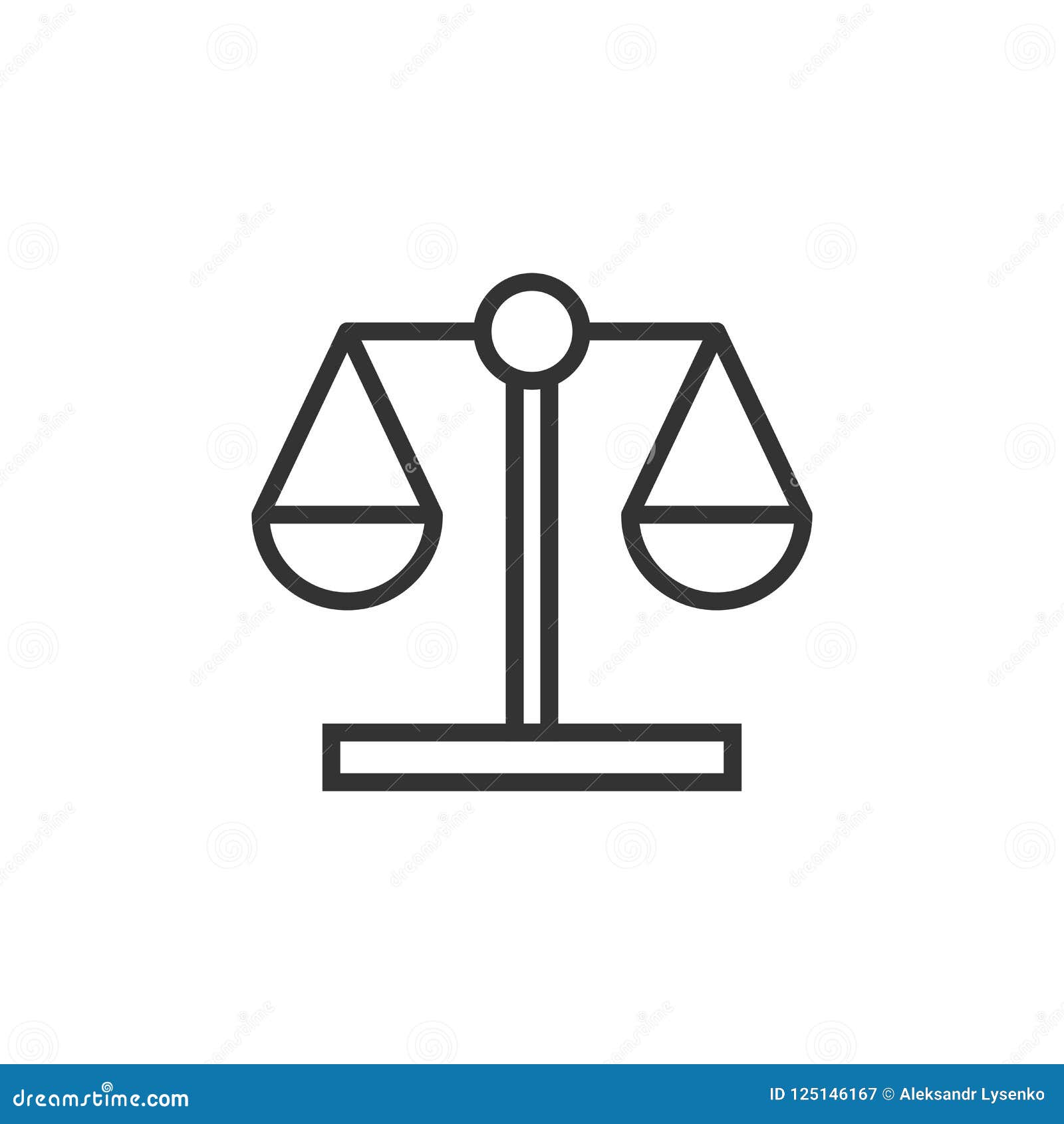 Scale Comparison Icon In Comic Style. Balance Weight Vector Cartoon ...