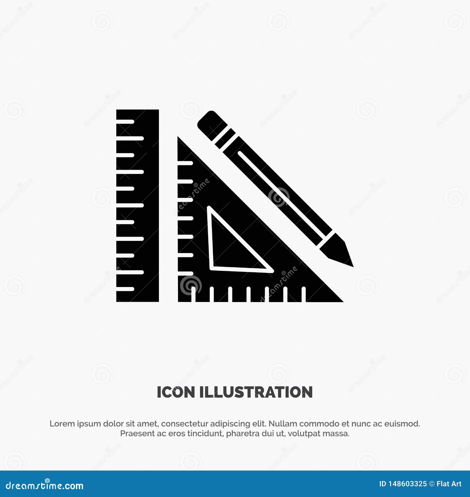Scale, Construction, Pencil, Repair, Ruler, Clip Solid Glyph Icon ...