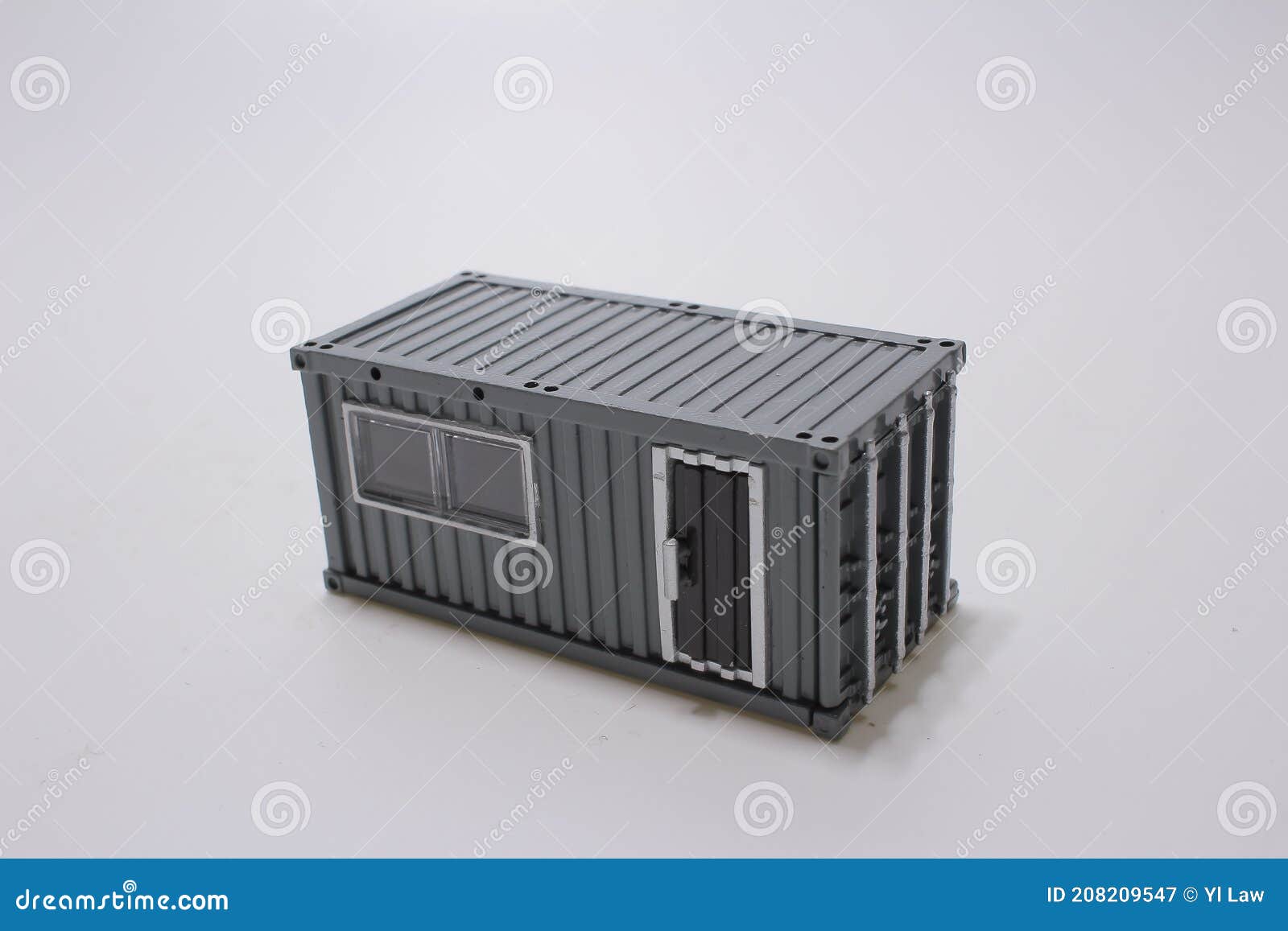 A Scale of Container Conversion at the Board Stock Image - Image of ...