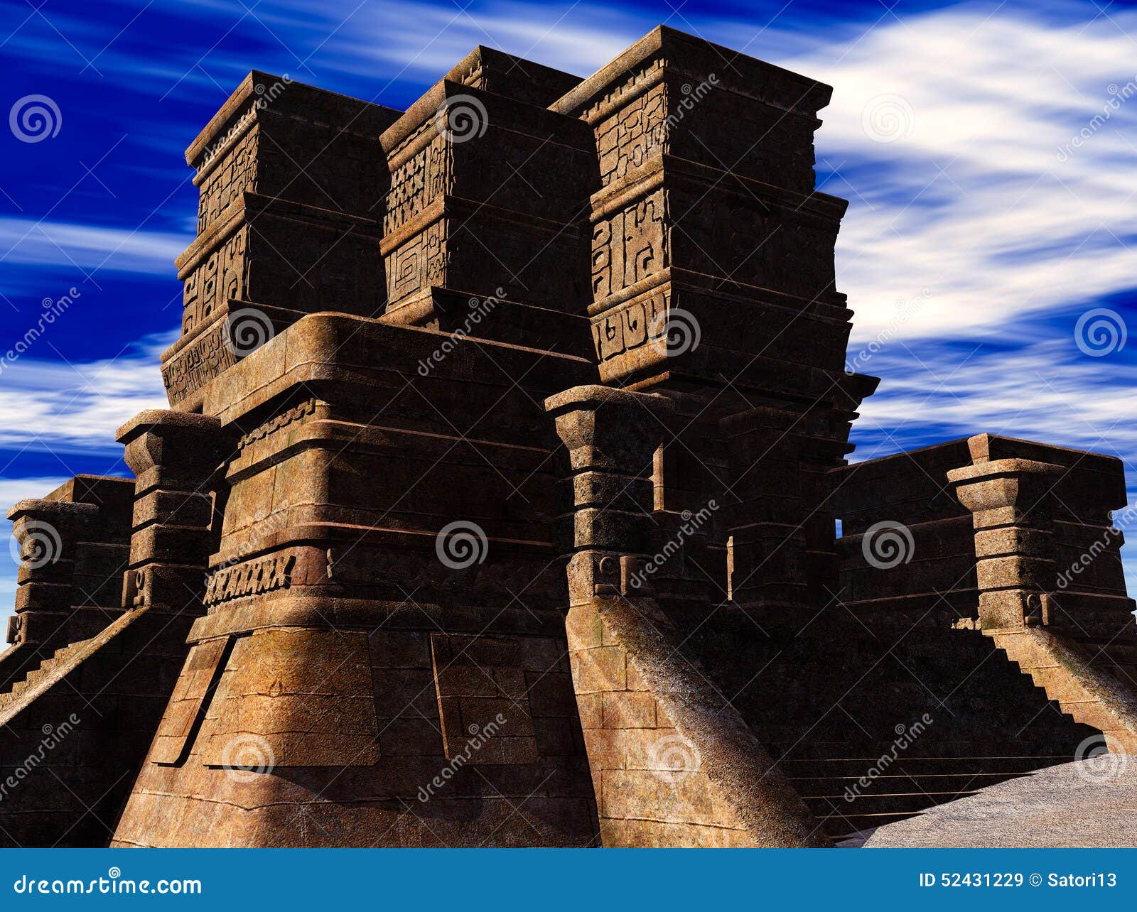 Scale del tempio maya immagine stock. Immagine di luogo - 52431229