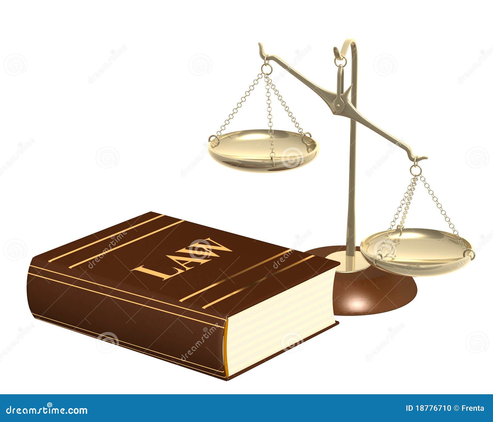 Scale Dell'oro E Codice Delle Leggi Illustrazione di Stock ...