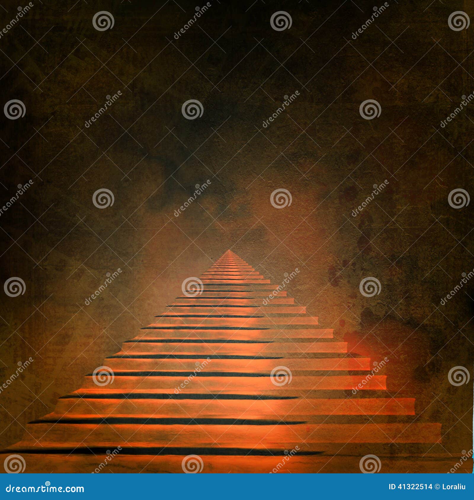 Scale Di Pietra Nei Vecchi Precedenti Di Carta Illustrazione di Stock ...