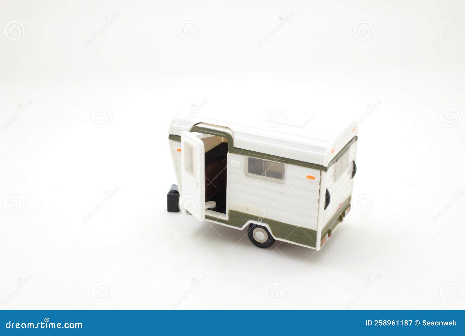 The Scale Figure of Caravan Car Model Stock Image - Image of stand ...