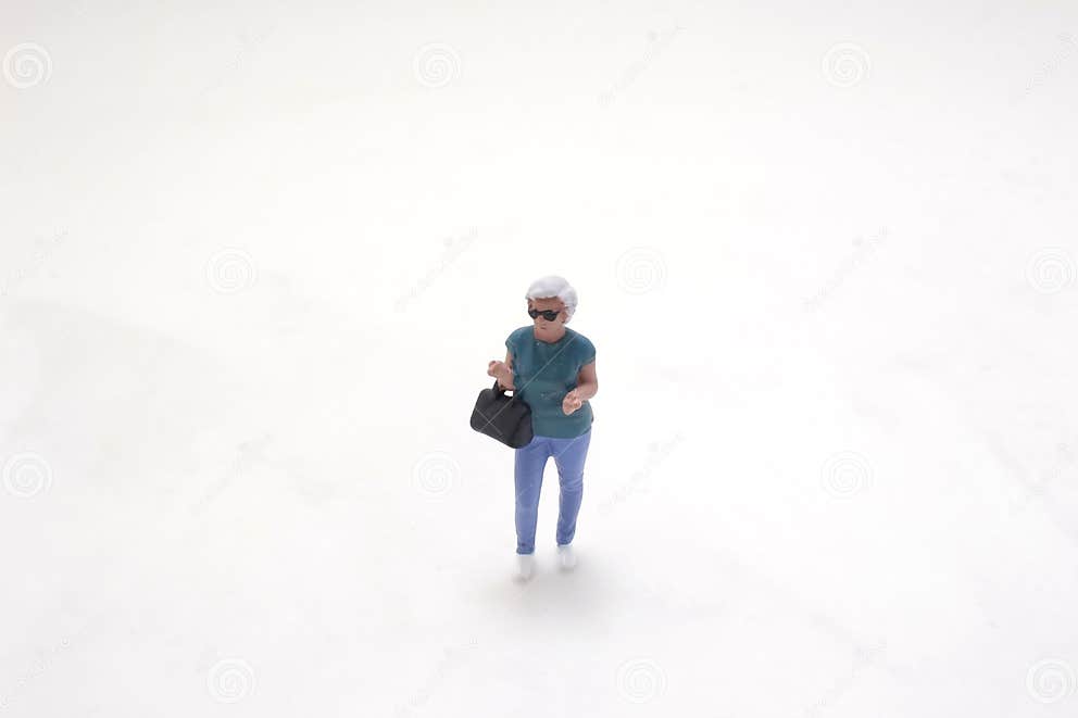 The Scale of Figure, the Elderly Figurine Stock Image - Image of adult ...