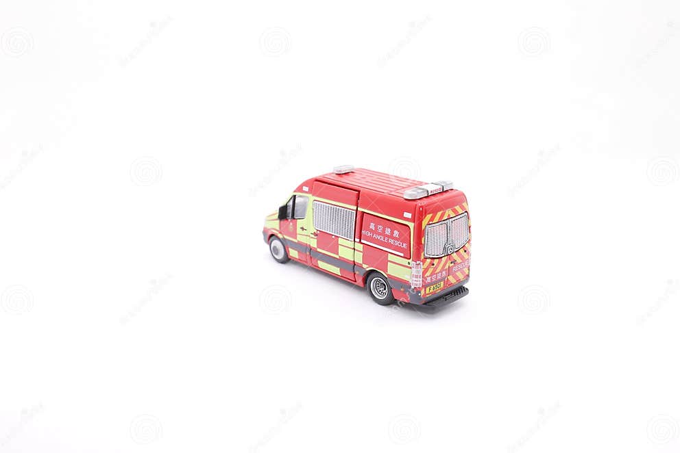 The Scale Figure of Hong Kong Fire Engine Stock Image - Image of ...