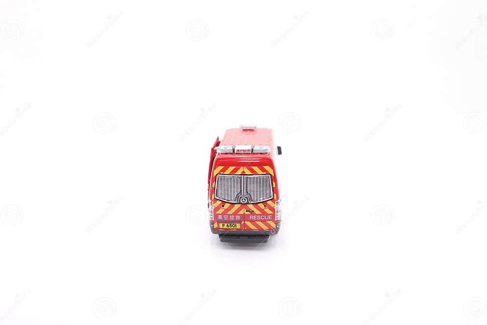 The Scale Figure of Hong Kong Fire Engine Stock Image - Image of ...