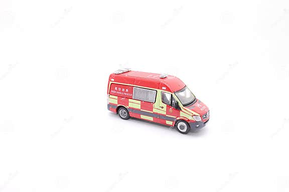 The Scale Figure of Hong Kong Fire Engine Stock Image - Image of ...