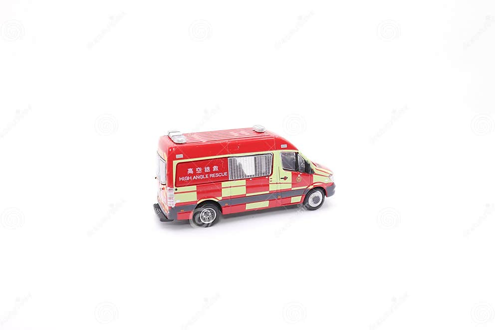 The Scale Figure of Hong Kong Fire Engine Stock Image - Image of ...