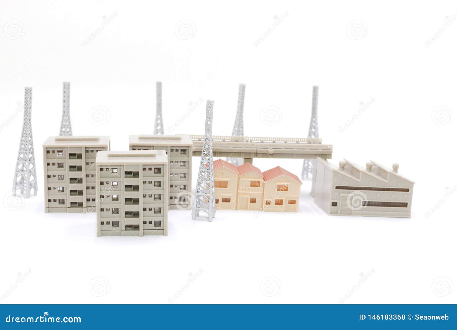 The Scale of Figure Model of Architect Stock Photo - Image of office ...