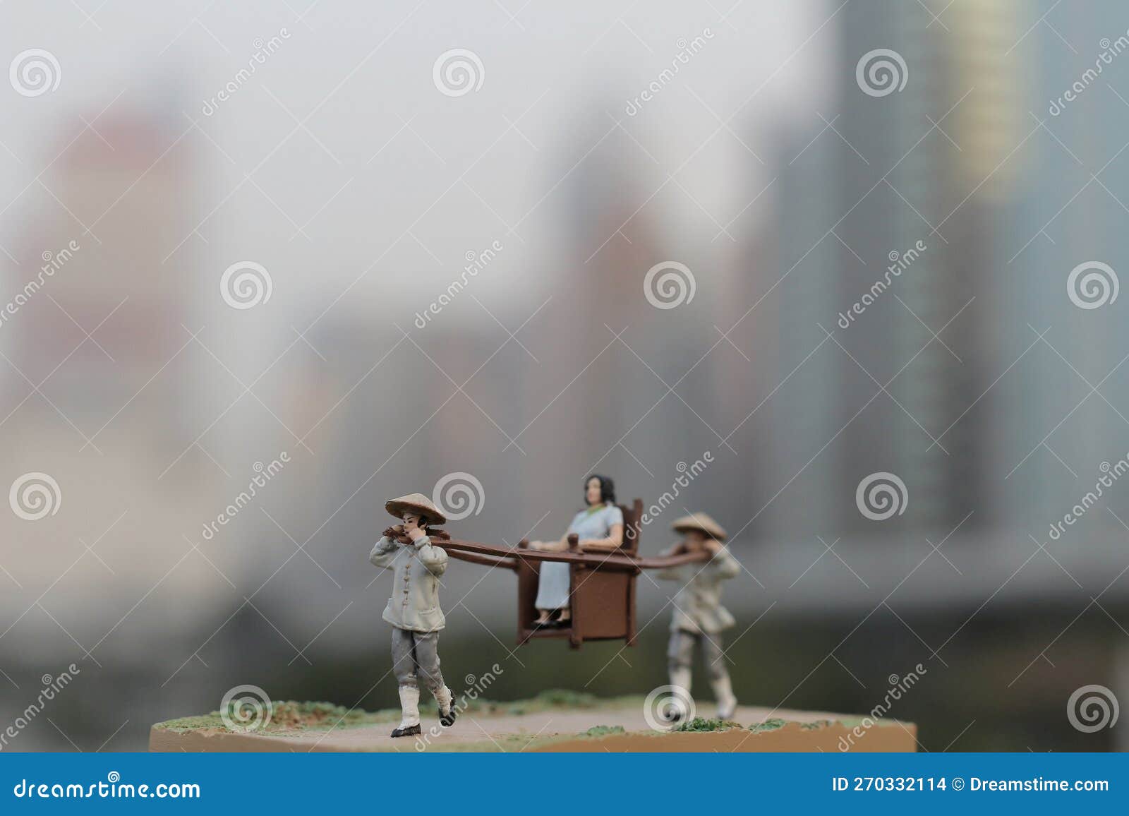 The Scale of Figure, Sedan Chair Figure Stock Photo - Image of asian ...