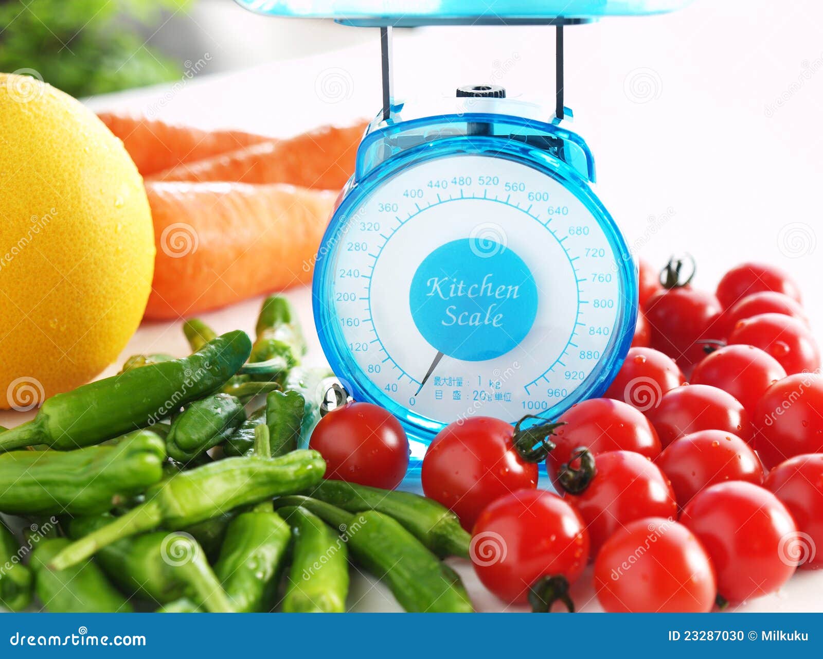 Scale for health stock photo. Image of dieting, carrot - 23287030