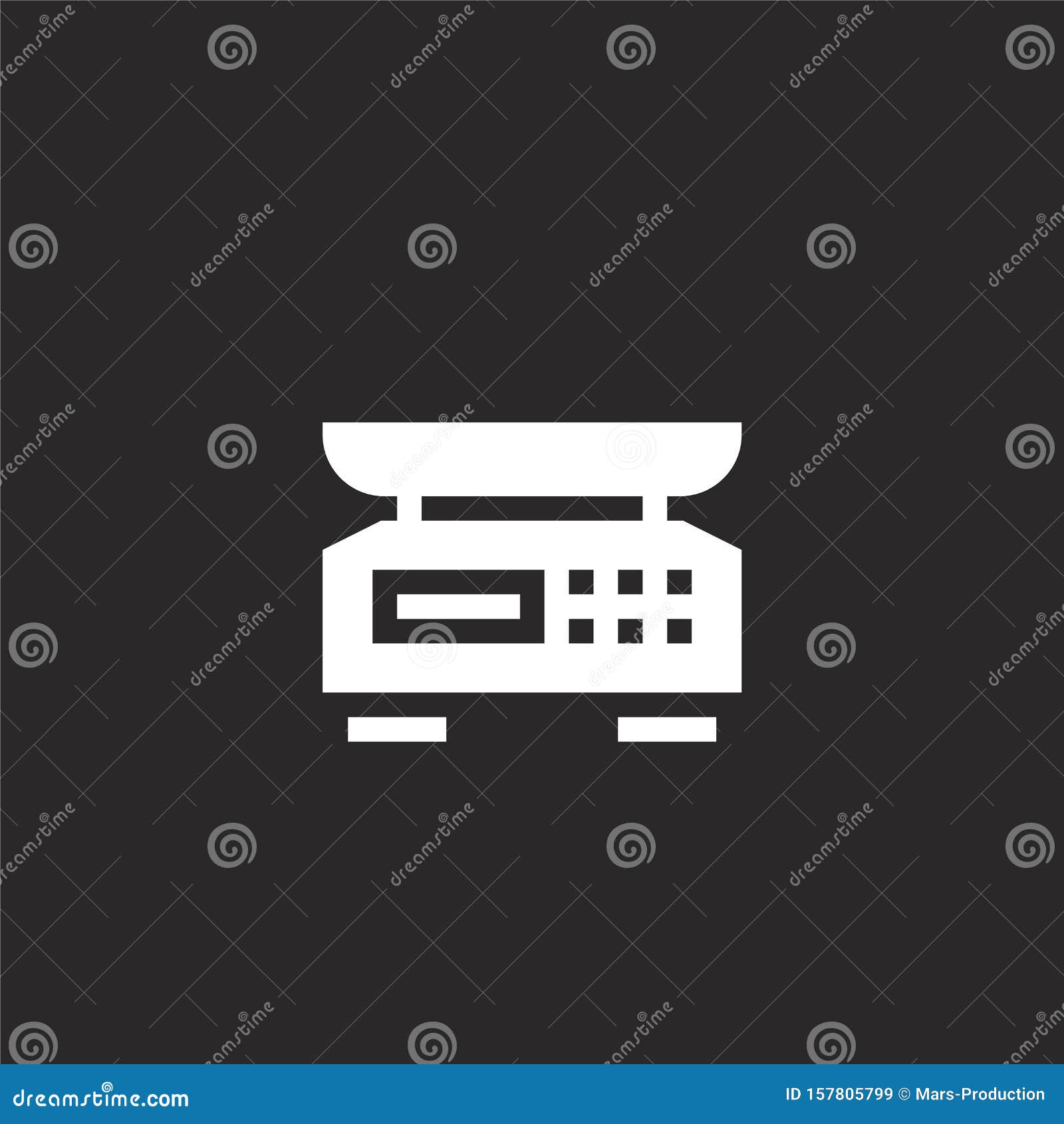 Scale Icon. Filled Scale Icon for Website Design and Mobile, App ...