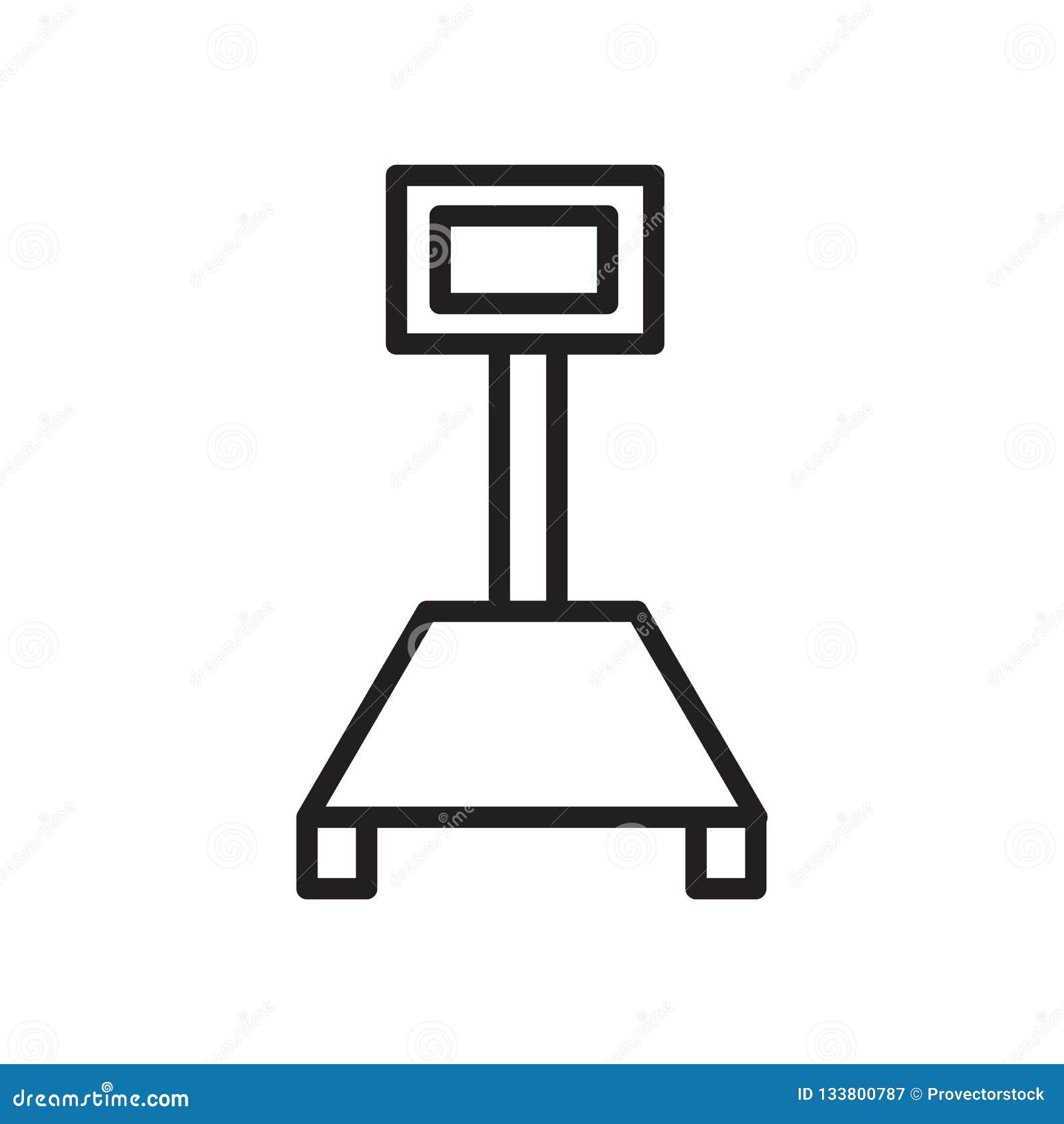 Scale Icon Isolated on White Background Stock Vector - Illustration of ...