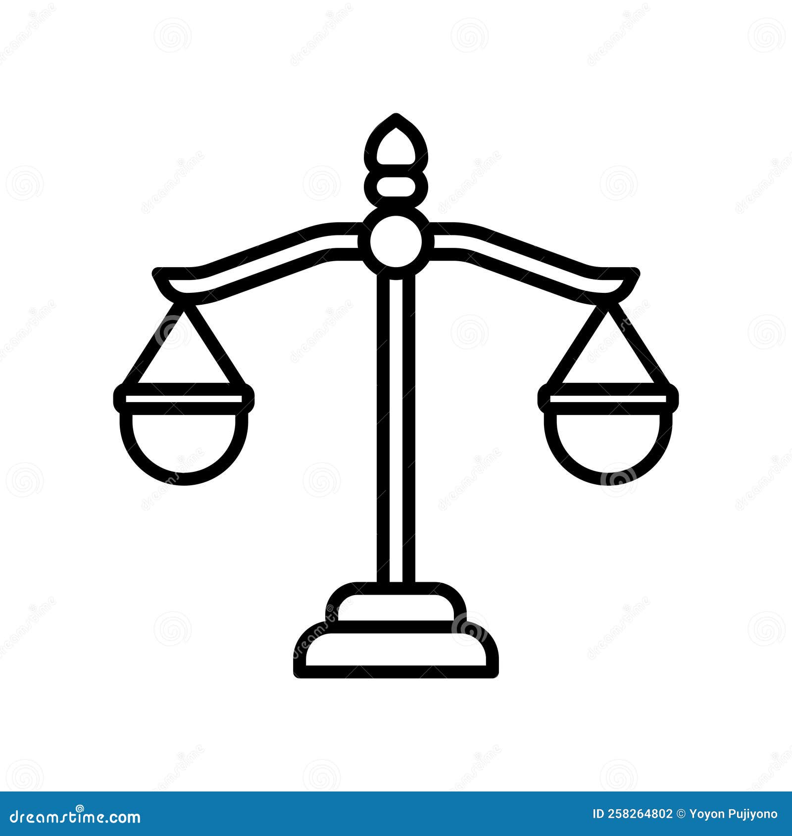Scale Icon for Measurement or Law Stock Vector - Illustration of scale ...