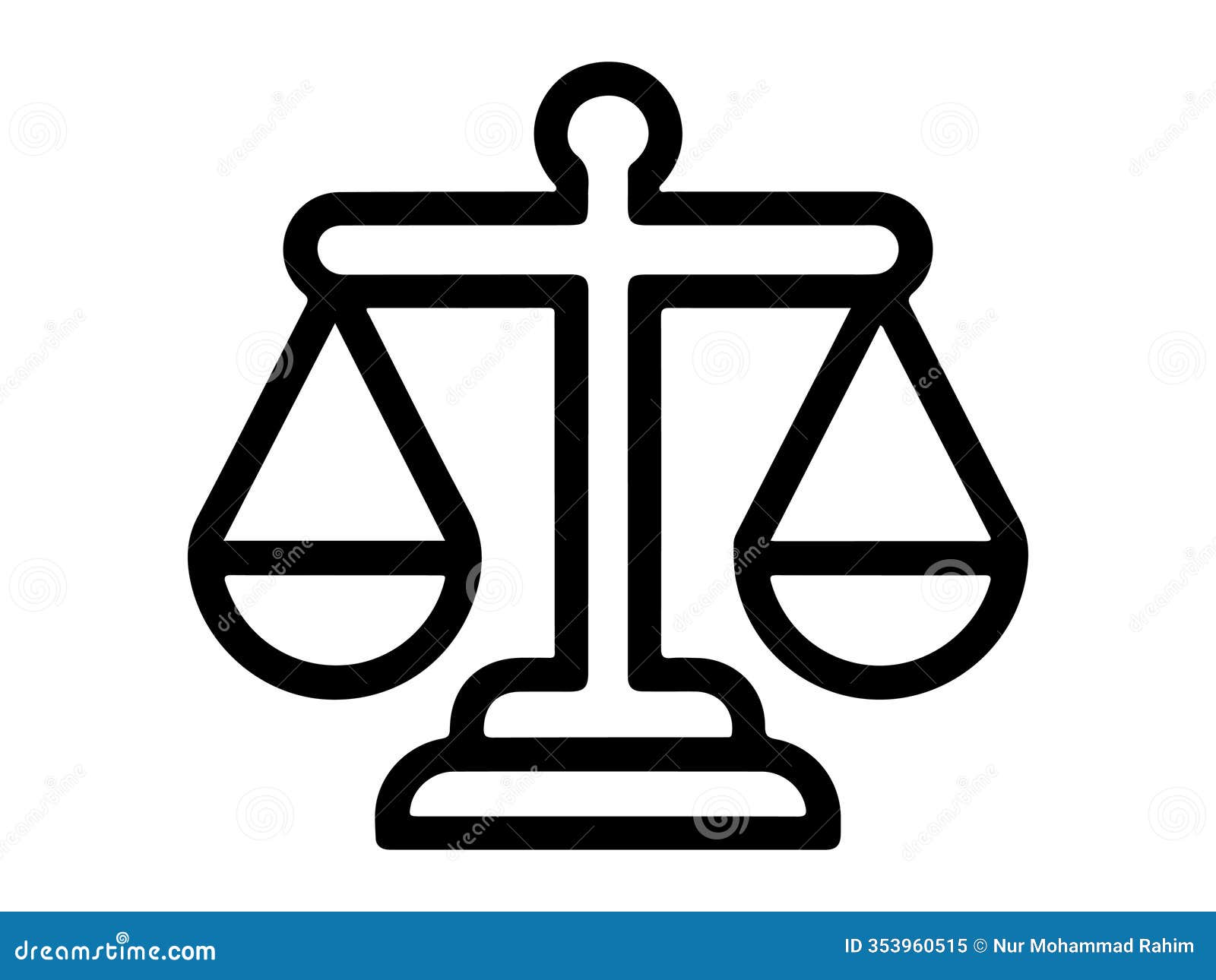 Scale Icon Outline Vector Art Stock Illustration - Illustration of ...