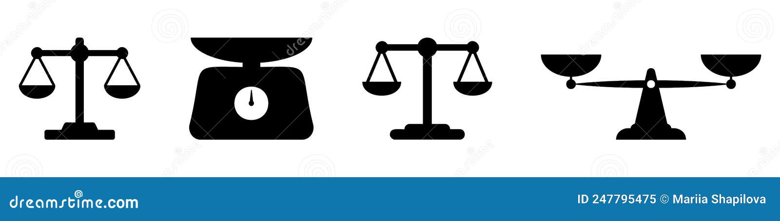 Scale icon stock vector. Illustration of flat, lawyer - 247795475