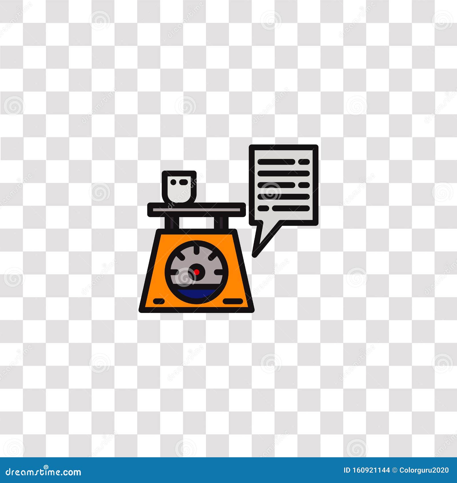 Scale Icon Sign and Symbol. Scale Color Icon for Website Design and ...