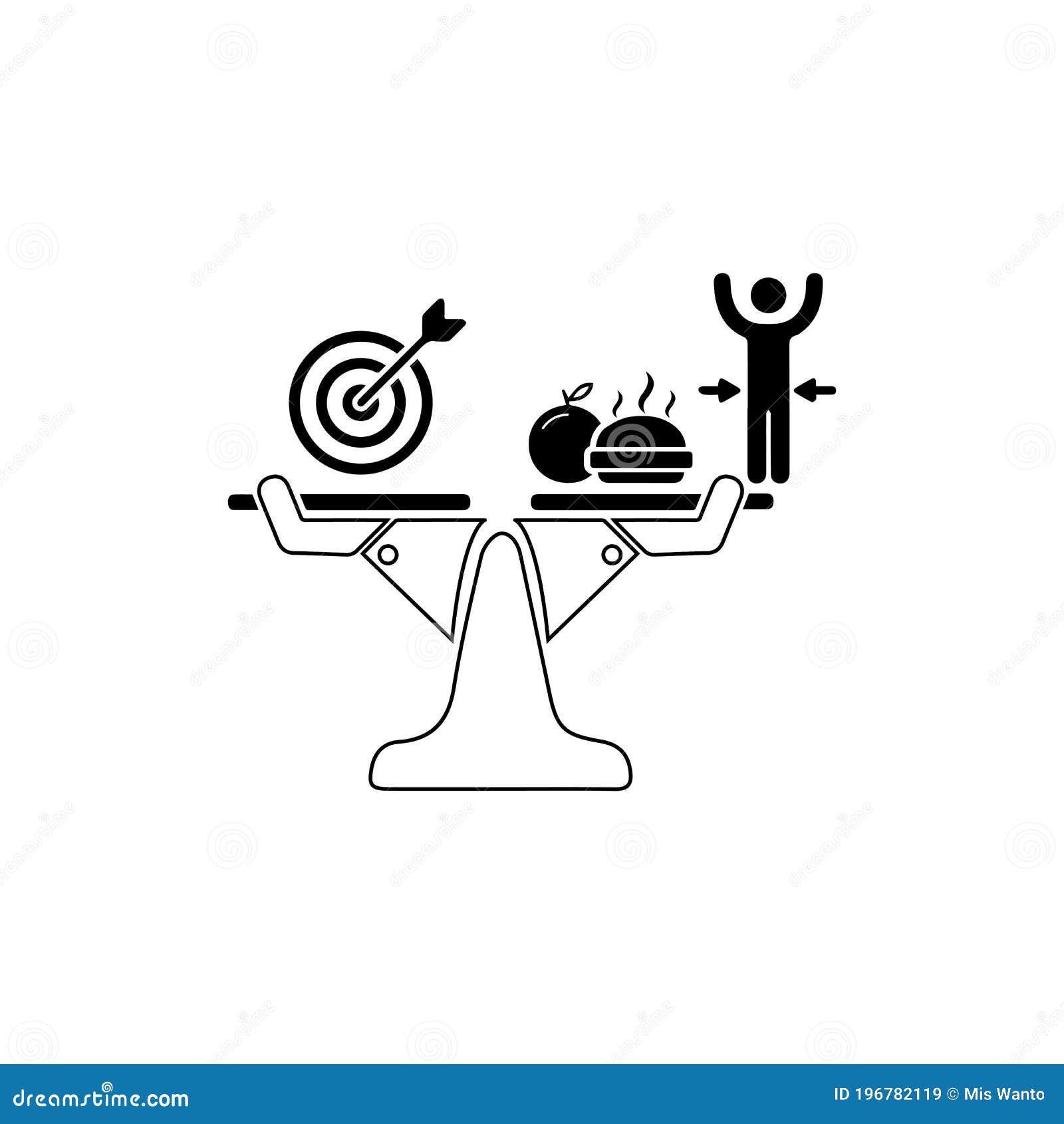 Scale Icon Vector Design Template Stock Vector - Illustration of ...