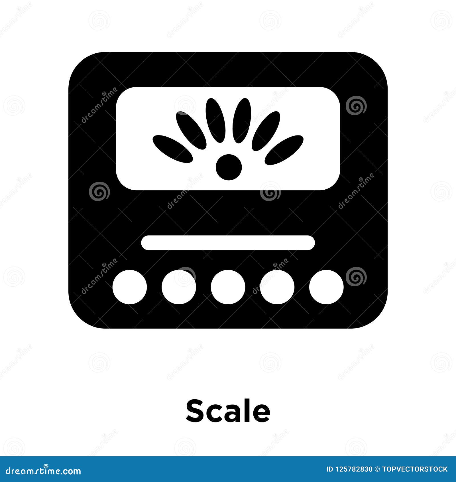 Scale Icon Vector Isolated on White Background, Logo Concept of Stock ...