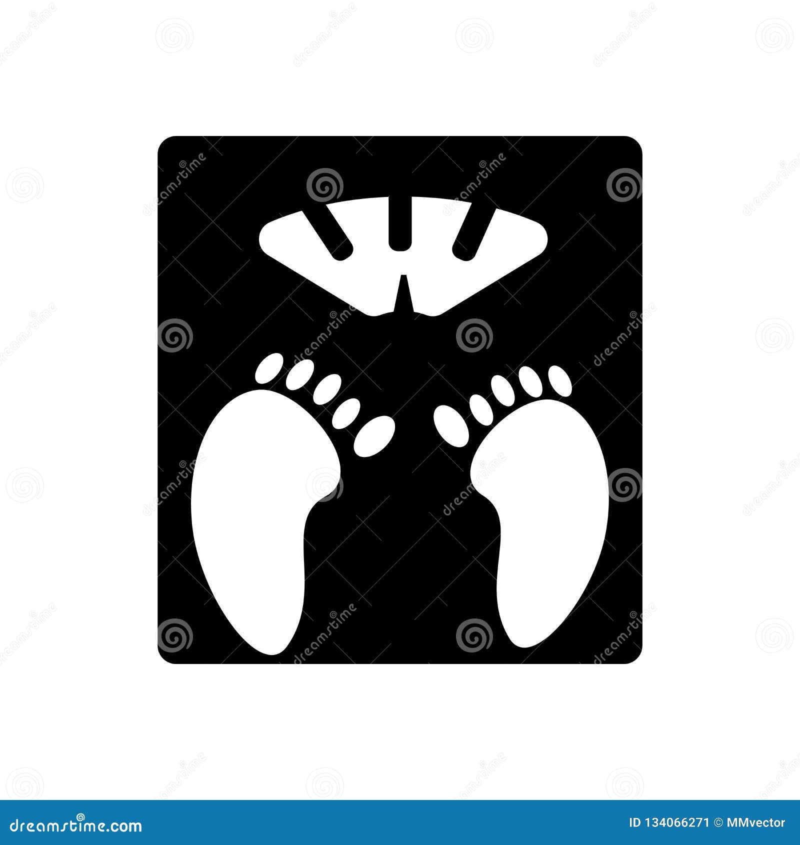 Scale Icon Vector Sign and Symbol Isolated on White Background, Scale ...