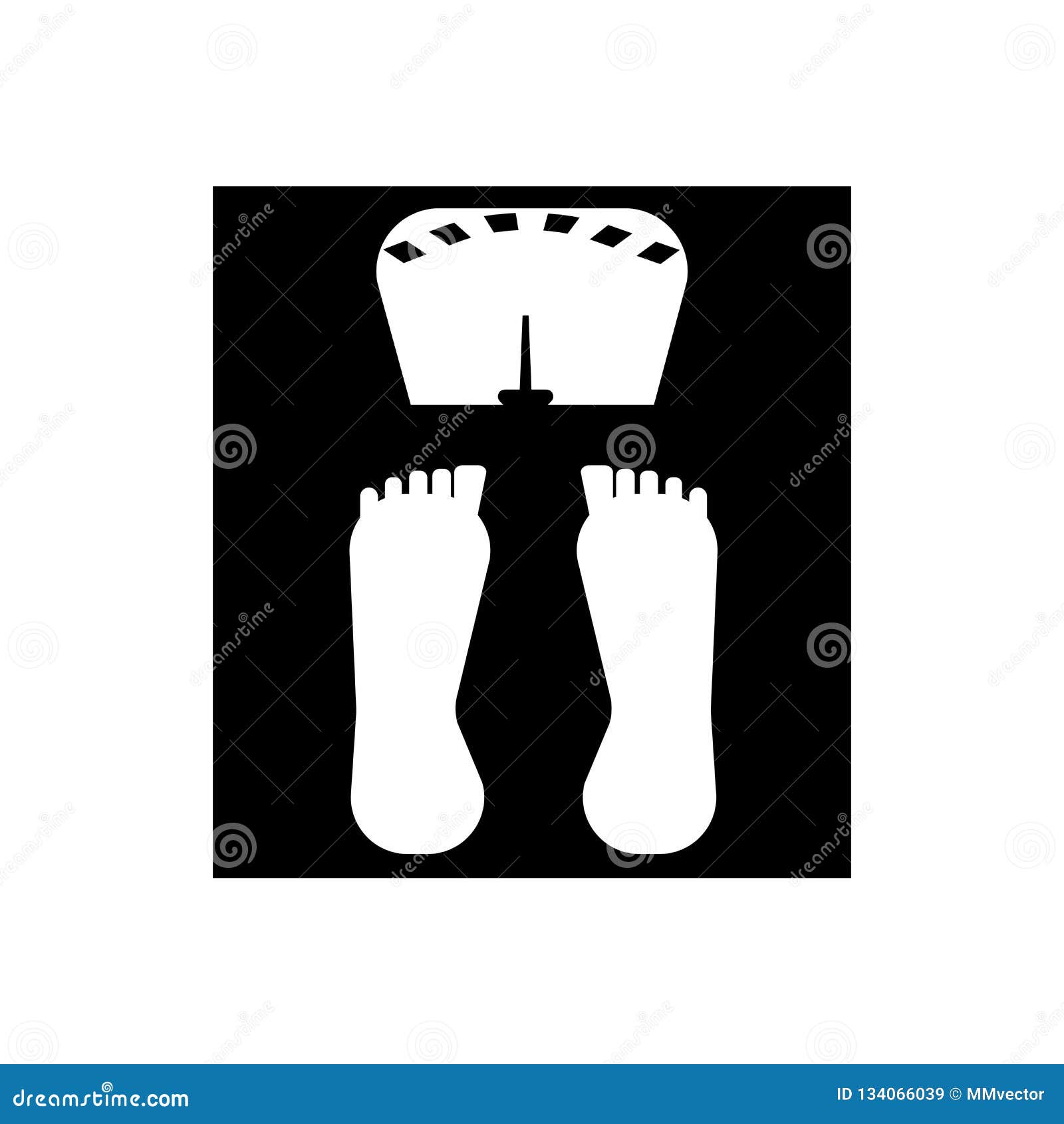 Scale Icon Vector Sign and Symbol Isolated on White Background, Scale ...