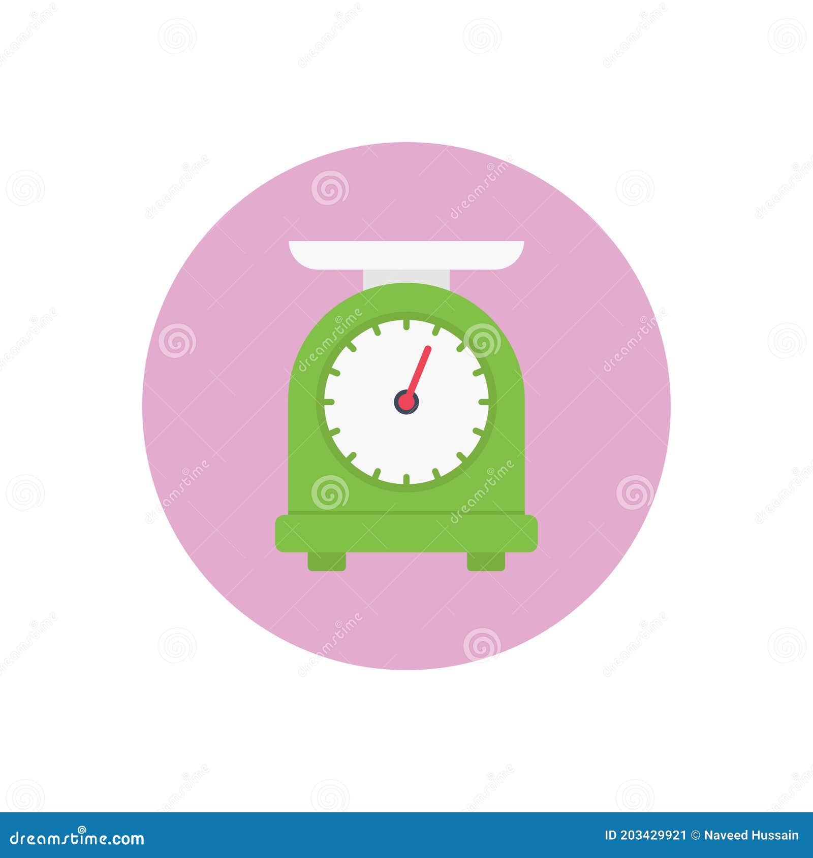 Scale Vector Flat Color Icon Stock Vector - Illustration of pack ...