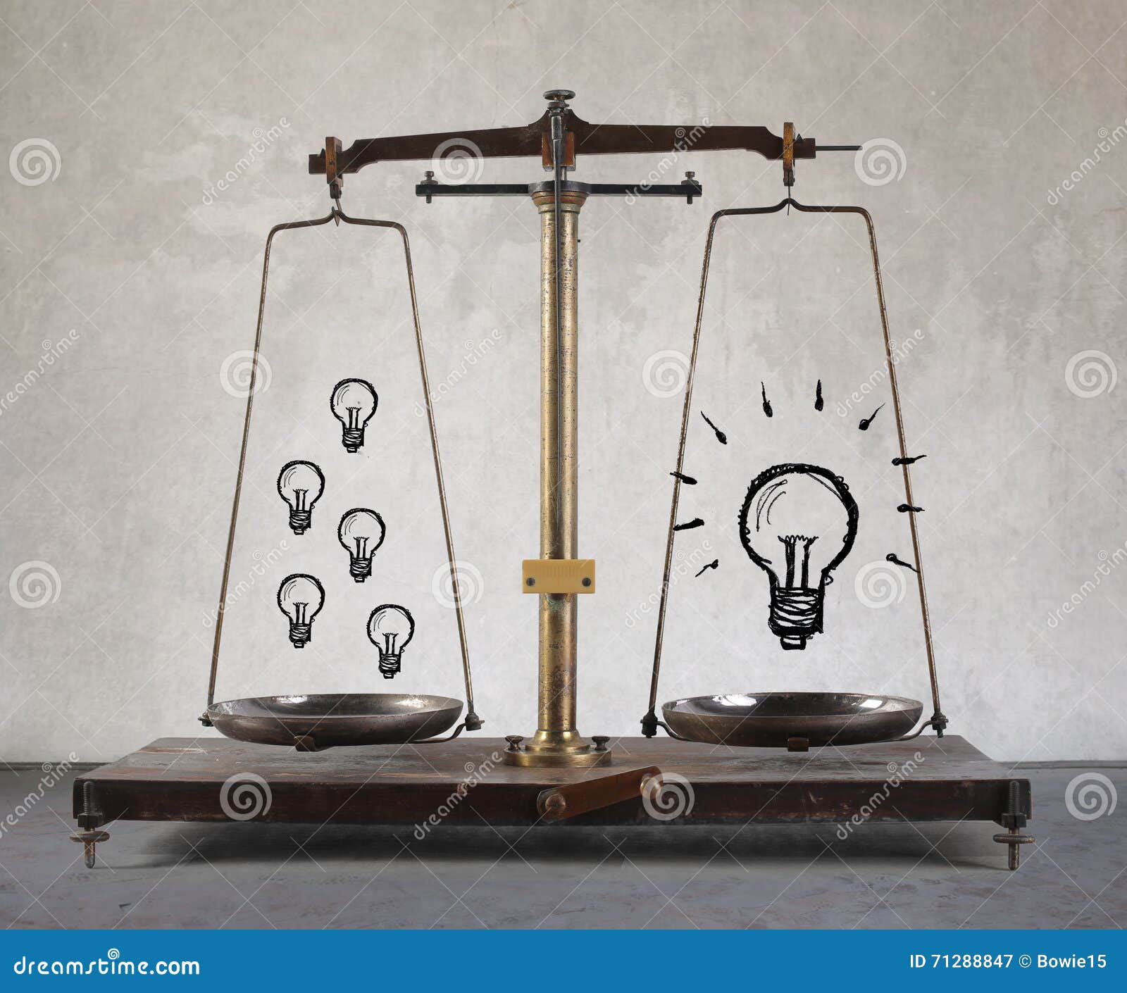 Scale with ideas stock image. Image of scale, texture - 71288847