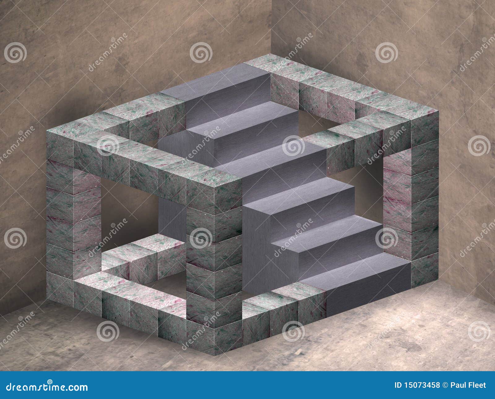 Scale impossibili illustrazione di stock. Illustrazione di arte - 15073458