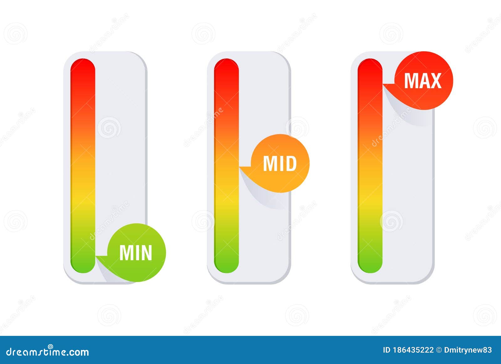 Scale Indicator with Bright Gradient Stock Vector - Illustration of ...