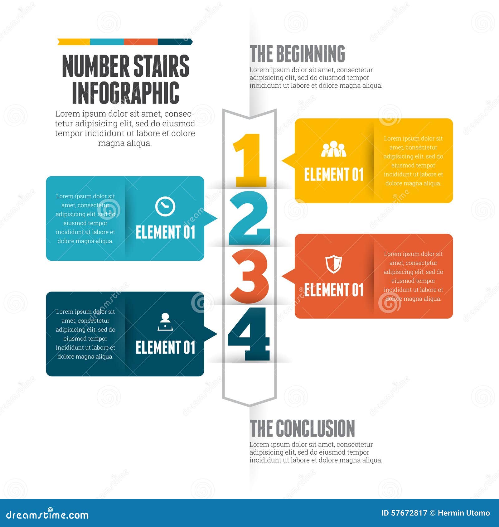 Scale Infographic Di Numero Illustrazione Vettoriale - Illustrazione di ...